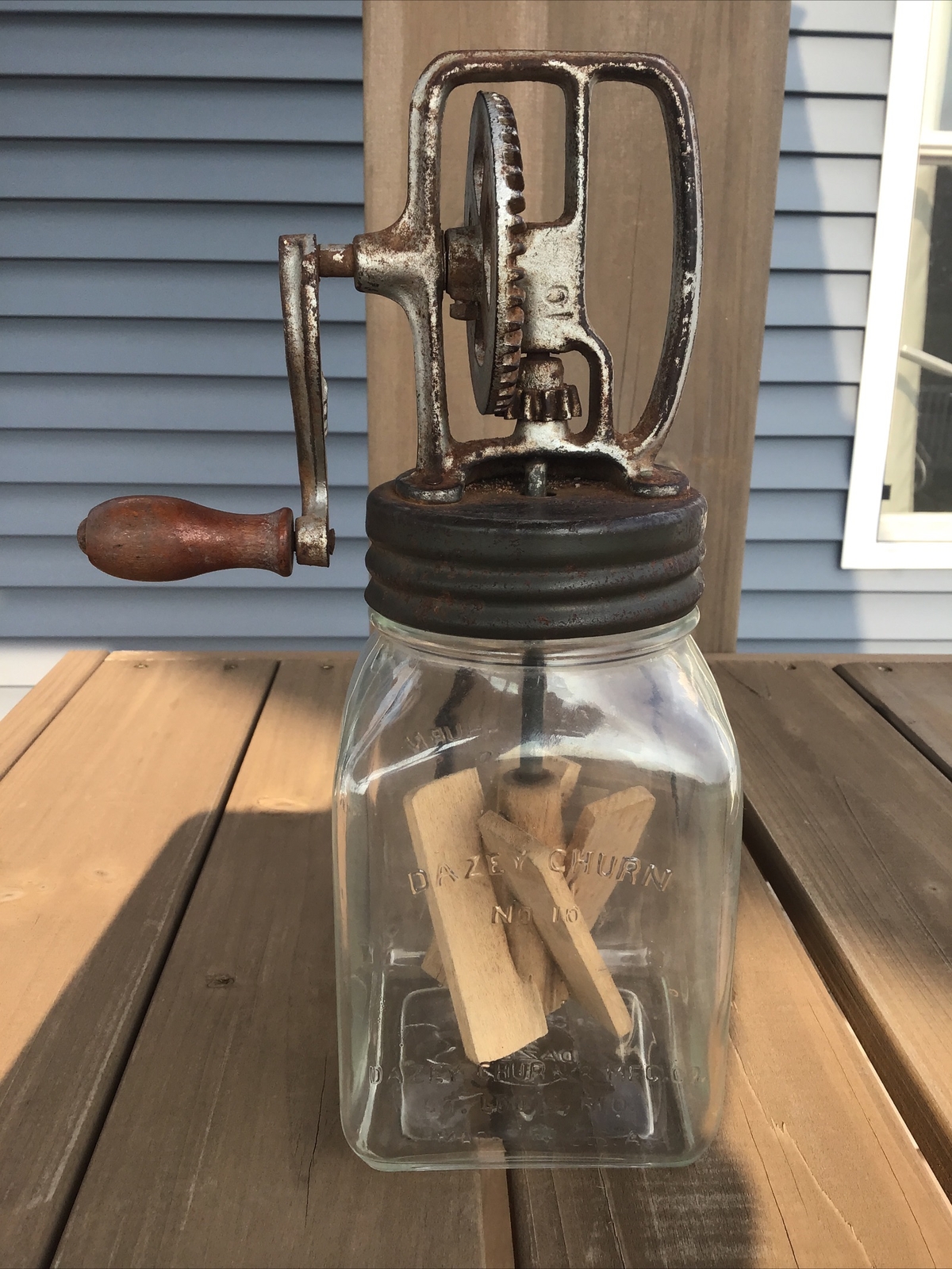 Rare Dazey Number 1 10 Butter Churn all original bottom daisy marked | eBay