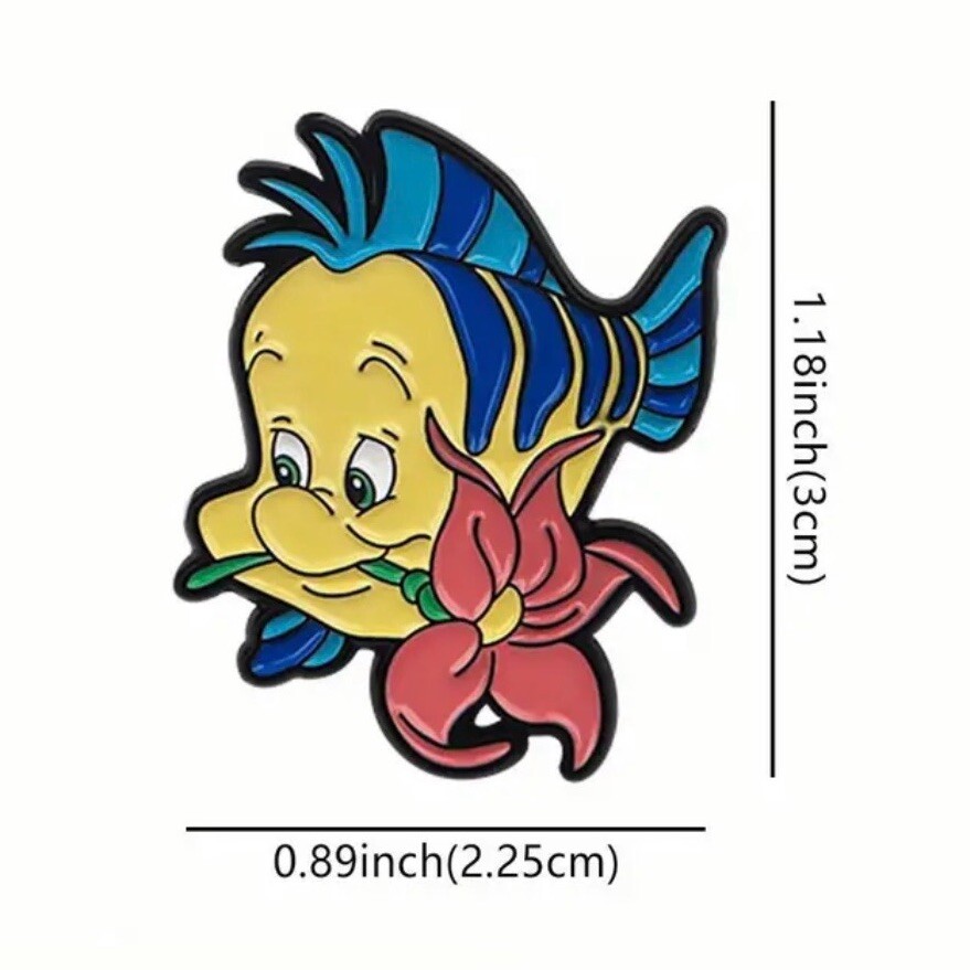 Fantasy Pin - Flounder The Fish, Little Mermaid Ariel, Disney Sea ...