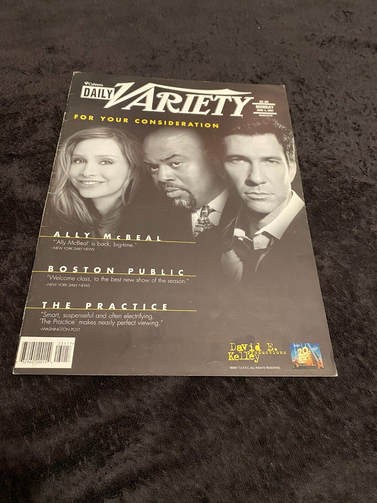 ALLY MCBEAL THE PRACTICE BOSTON PUBLIC Emmy ad Dylan McDermott Calista ...