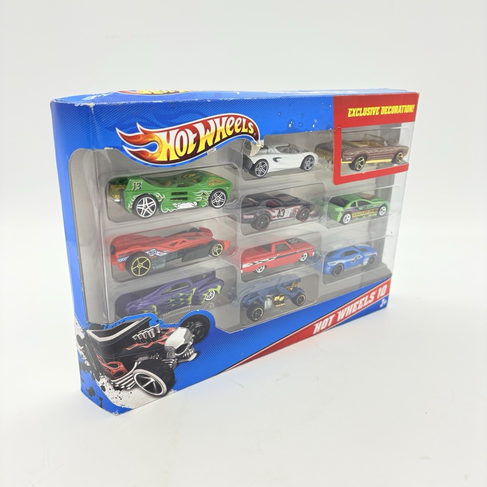 Hot Wheels 10 Diecast Car 10 Pack Set Exclusive Decoration 1:64 2010 ...