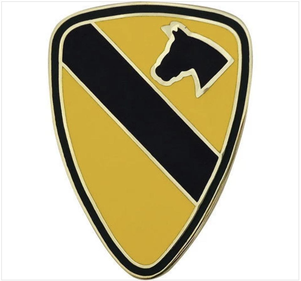 GENUINE U.S. ARMY COMBAT SERVICE IDENTIFICATION BADGE (CSIB): 1ST ...