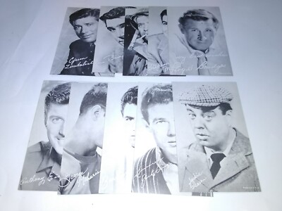 Lot 1950's Exhibit Supply Movie Star Cards (10) Lloyd Bridges Jackie ...