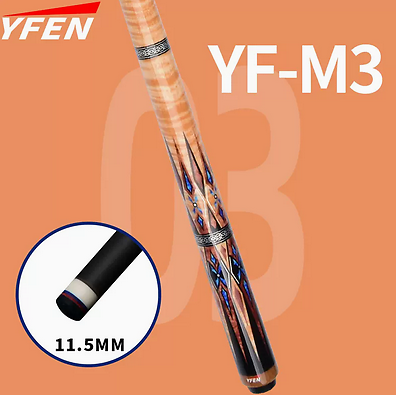 YFEN 58" Carbon Fiber Technology 1/2 Billiard Pool Cue Stick 11.5/12 ...
