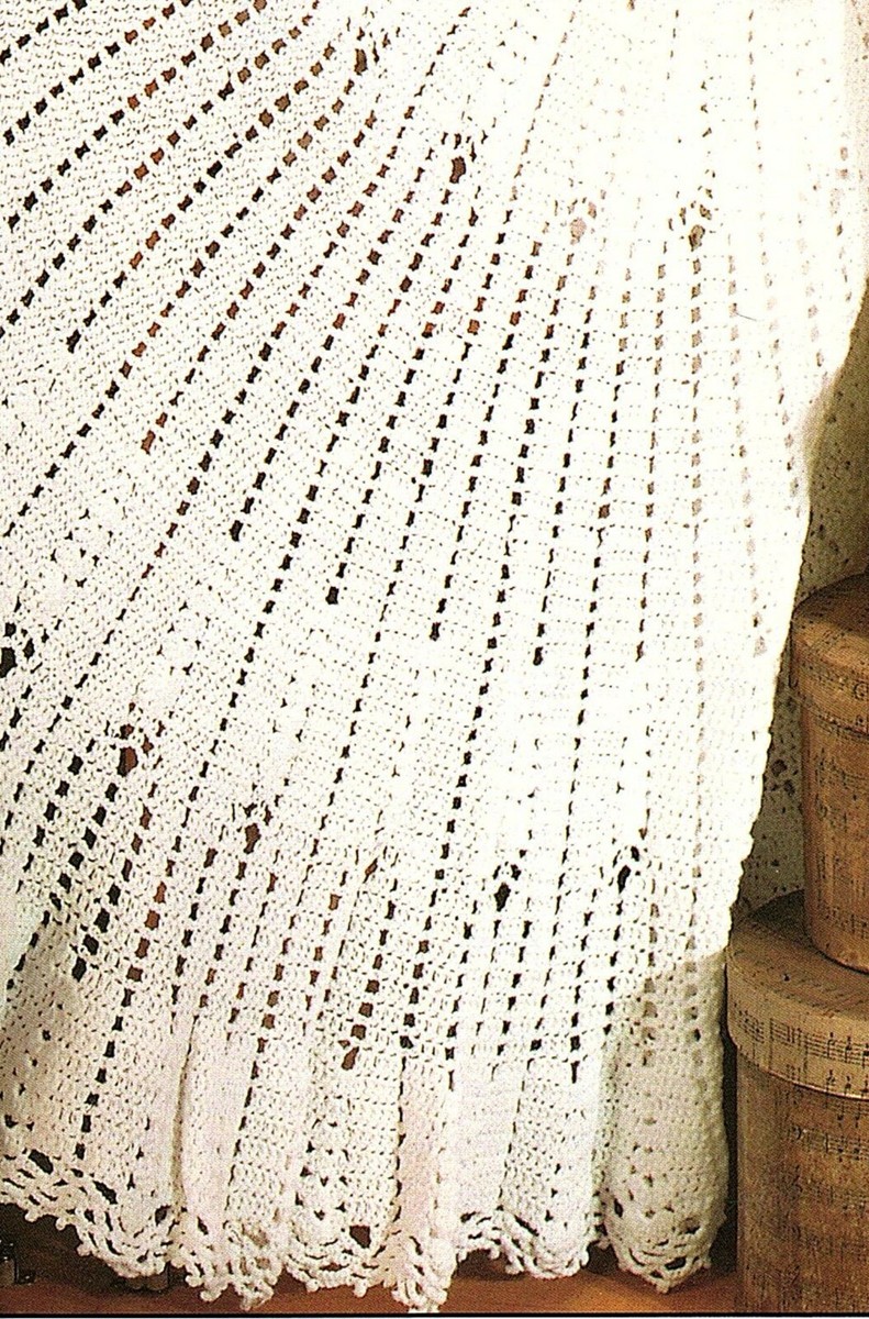 Crochet Circular Christening Shawl Pattern