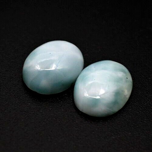 Natural Blue pectolite Larimar 3.65 Ct Oval Shape Certified loose ...