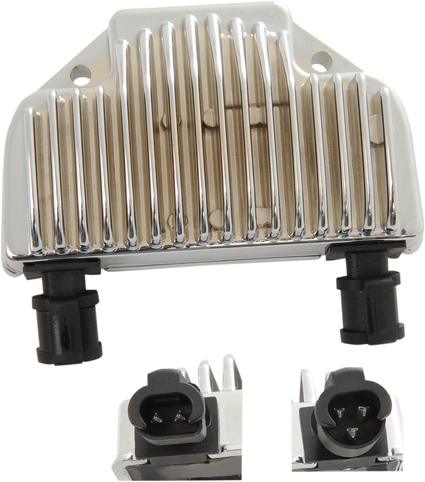Drag Solid State Chrome Voltage Regulator Harley 08-15 Dyna FXD/WG Repl ...