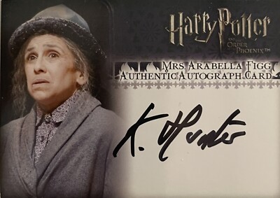 Harry Potter - OOP - Autograph Card - Arabella Figg/Kathryn Hunter ...