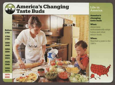Americas Changing Taste Buds Story of America History Card Life | eBay