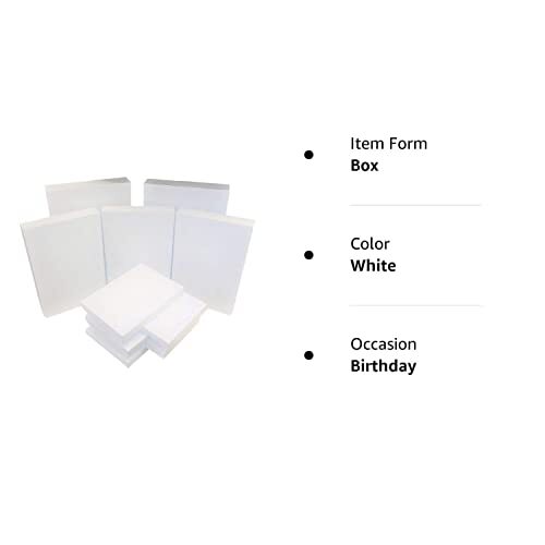 White Gift Box 10 Pack Assortment Great For All Occasions Birthdays Hol ...