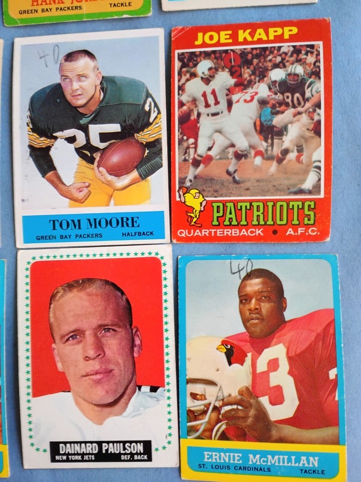 Old Football Cards - 12 Card Lot. Vintage, Lower Grade | eBay