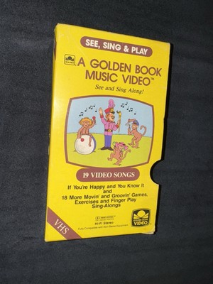 A Golden Book Music Video, See, Sing & Play, 19 Video Songs, VHS 1986 ...