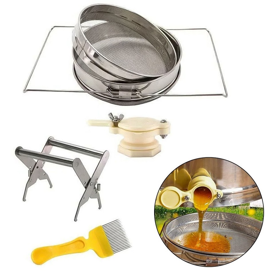 Honey Extraction Kit Frame Holder Nylon Honey Gate Valve Plastic Handle ...