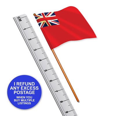 British Red Ensign "Red Duster" Flag (Vinyl) 1:32 Scale Britains ...