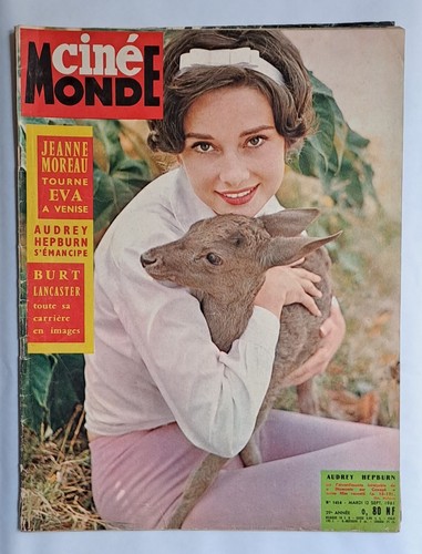 CINEMONDE 1414-12/09/61 Audrey HEPBURN Burt LANCASTER Jeanne MOREAU ...