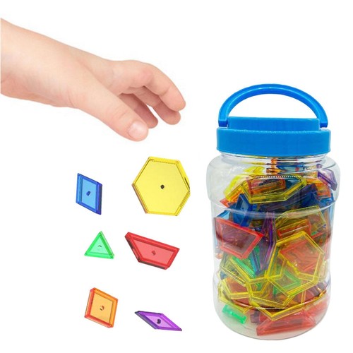 140x Transparent Attribute Blocks, hand eye Coordination, Math ...