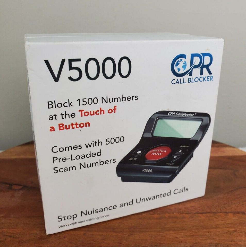 CPR V5000 Call Blocker for Landline Phones - Block Robo, Spam ...
