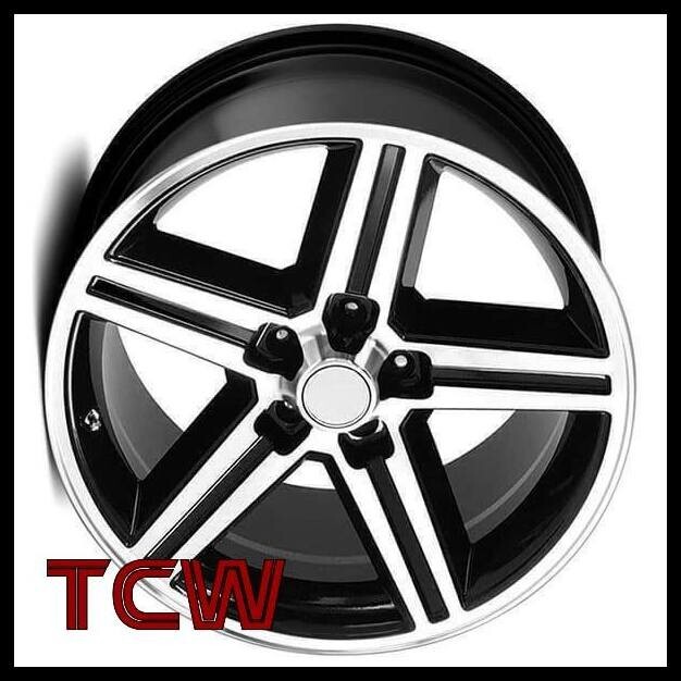 (4) 17" CHEVY IROC Z 1987 WHEELS 17X8" BLACK RIMS 5X4.75" 4.5" BS FIST ...