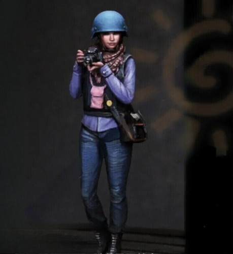 1/35 Resin Figure Model Kit Female War Reporter Unassembled Unpainted ...