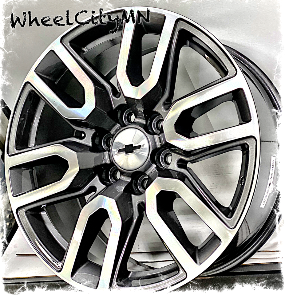 20" Gunmetal OE 5914 NZH Replica AT4 Wheels fits 2025 Chevy Silverado ...
