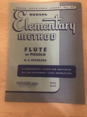 rubank elementary method flute Or Piccolo | eBay