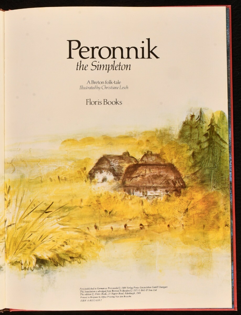 1984 Peronnik The Simpleton: A Breton Folk-Tale Illustrated by ...