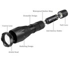 A100 Zoomable Single Mode 10W 6500K LED 1200 Lumen Portable Flashlight ...