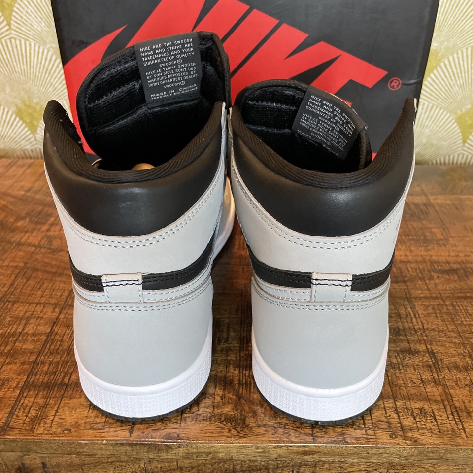Nike Air Jordan 1 Retro High OG Shadow 2.0 Size 8 555088-035 Black Grey ...