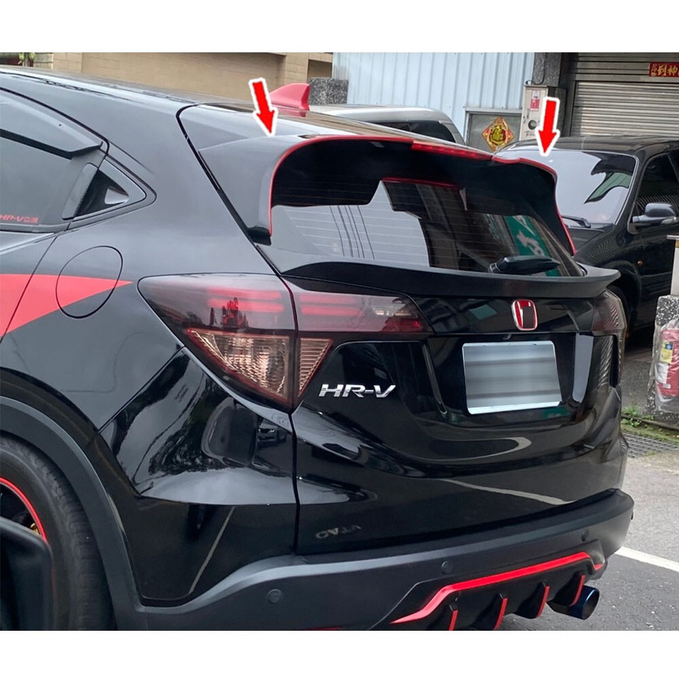 2016-2019 For Honda HRV HR-V Rear Trunk Spoiler 2PCS | Black + Red ...