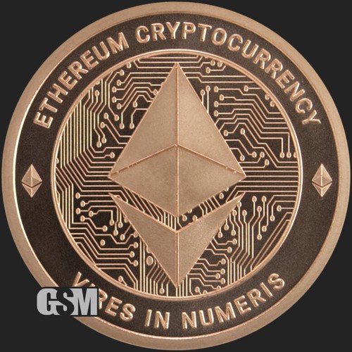 1 oz .999 Copper Round - Ethereum Crypto Commemorative ETH - in Capsule ...