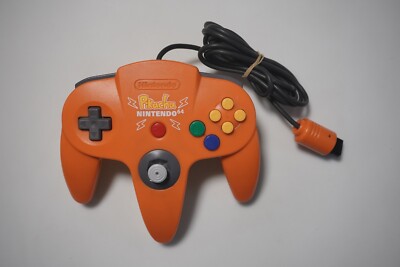 Nintendo 64 N64 Pikachu Orange / Yellow official controller US Seller ...