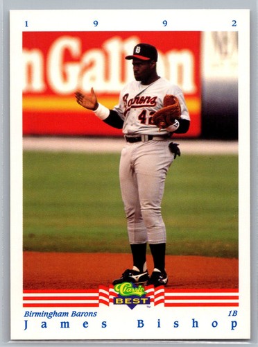 James Bishop 1992 Classic Best Set Break BASEBALL #239 Birmingham Barons | eBay