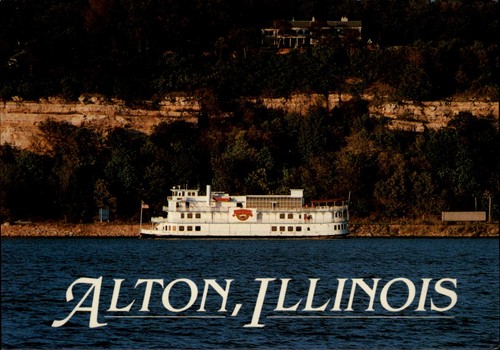 Riverboat Alton Illinois vintage postcard u147 | eBay