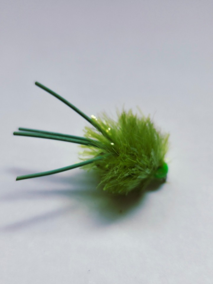 3 X GREEN BLOBS FLY FISHING WET TROUT FLIES SIZE 10 HOOKS | eBay UK