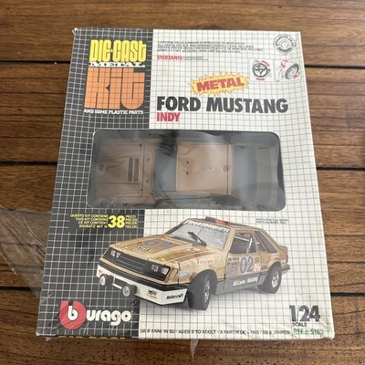 Burago 1/24 Scale Ford Mustang Indy Diecast Kit Foxbody - Sealed | eBay