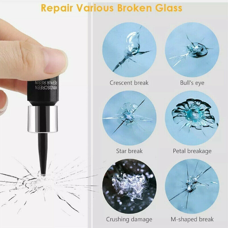 5-Pack Glass Nano Repair Fluid Car Windshield Resin Crack Tool Kit ...
