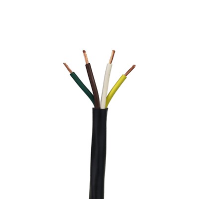 4 Conductor Trailer Cable, 16 AWG GPT, Color Coded PVC with Outer ...