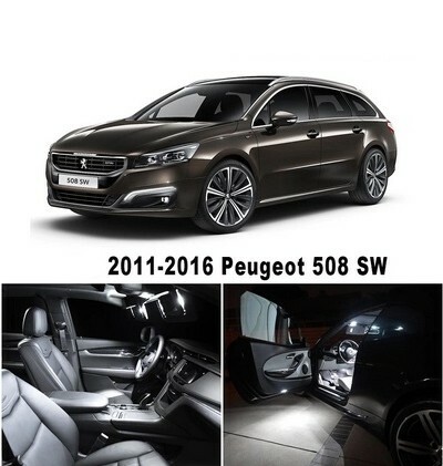 Pack LED ampoules eclairage interieur Blanc 19pcs pour Peugeot 508 SW | eBay