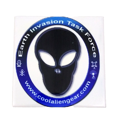 Earth Invasion ALIEN Gray Task Force Ceramic Science Fiction Coaster Tile | eBay