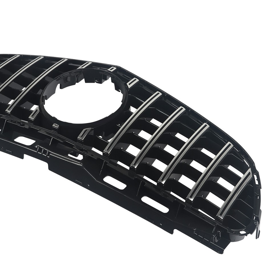 Chrome GT R Style Front Grille Grill For 2014-2016 Mercedes W212 E300 ...