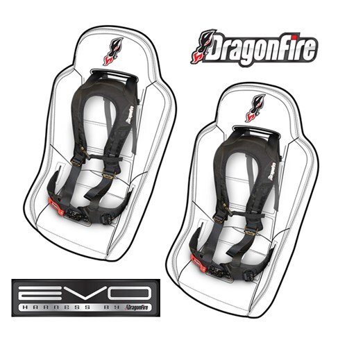Dragonfire Yamaha YXZ 1000R/SS Harness Mounting Kit w/DFR EVO Harness ...