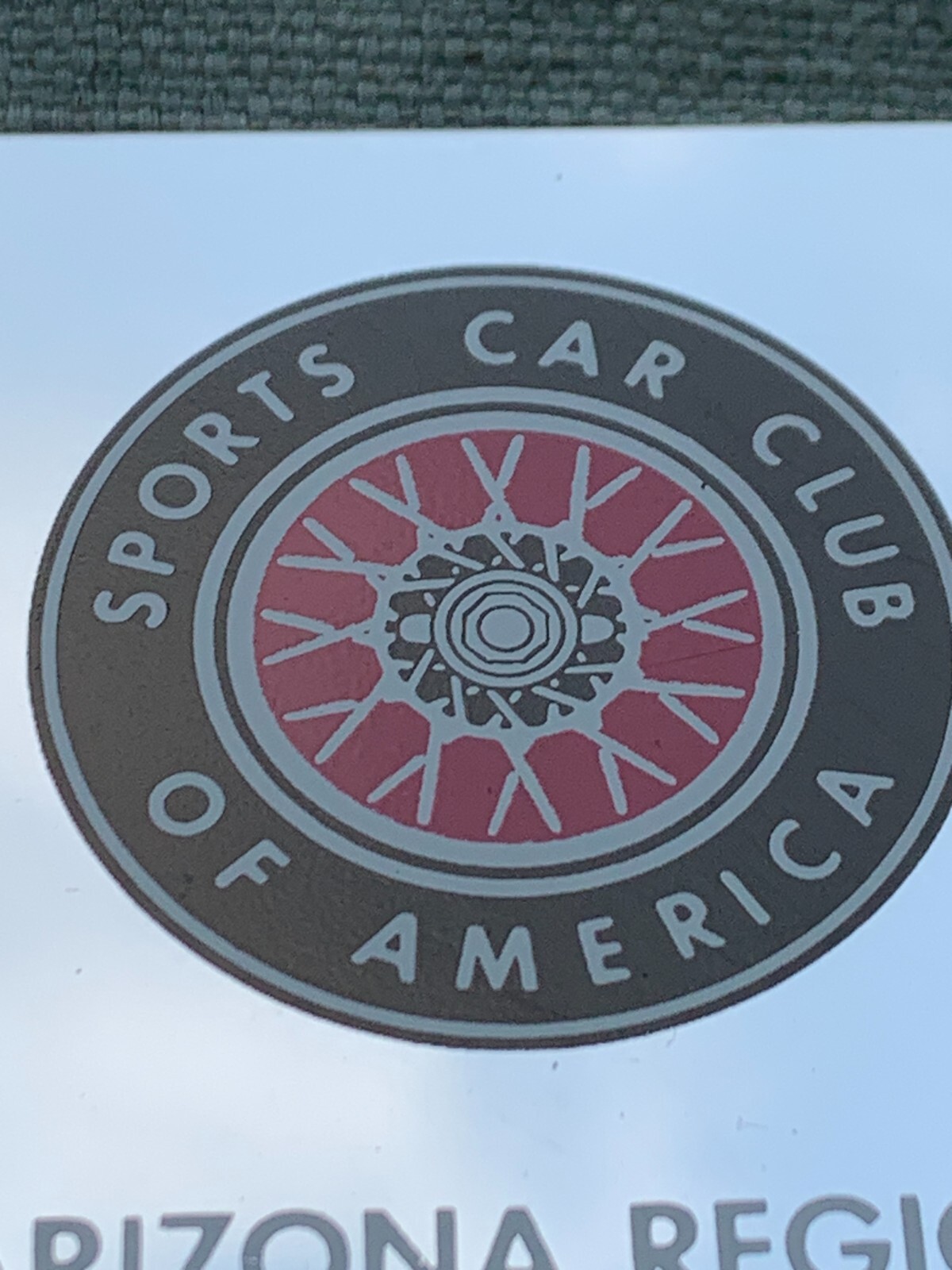 Rallye Productions Dash Plaque Sports Car Club America SCCA Arizona ...