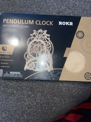 Rokr Mechanical Gears 3D Puzzle Pendulum Clock - LK501 SEALED | eBay