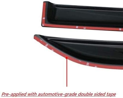 For Kia Soul 2020-2025 Black Smoke Tinted Window Visors Deflectors Rain ...