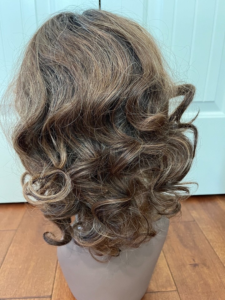 Iman Hollywood Curls Wig Highlighted Brown Gorgeous Locks Collection | eBay