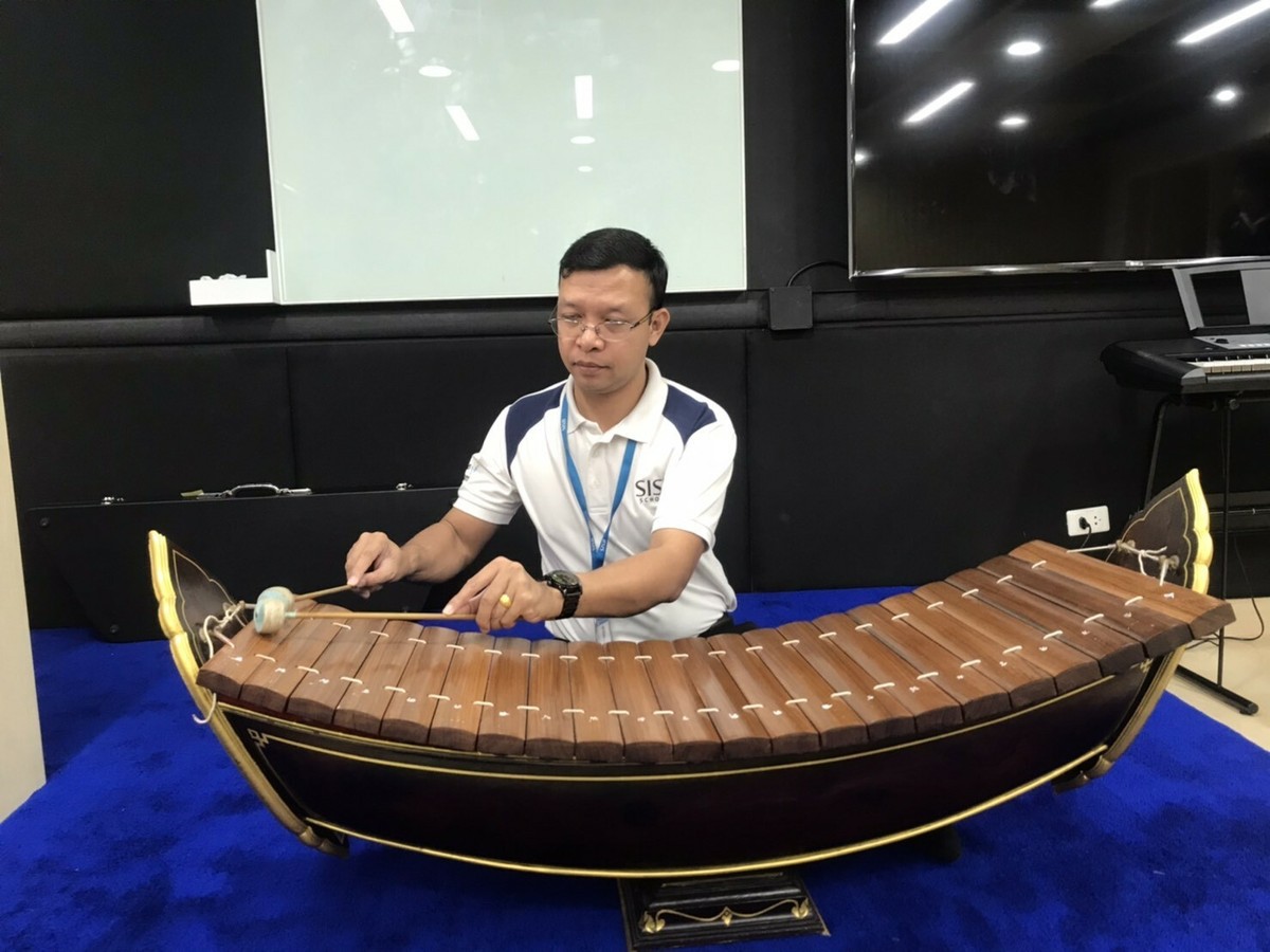 Ranat Ek Sold At Auction: Thai Monumental Figural Ranat Ek, Or