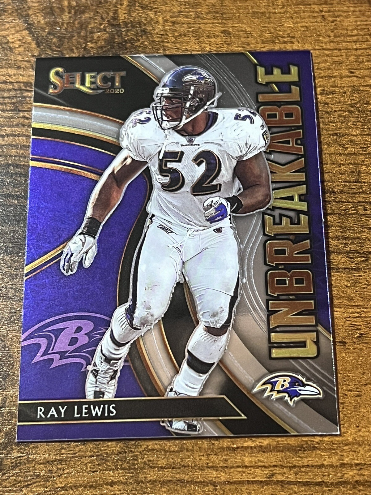 2020 Panini Select Unbreakable Insert Ray Lewis #U14 Baltimore Ravens ...