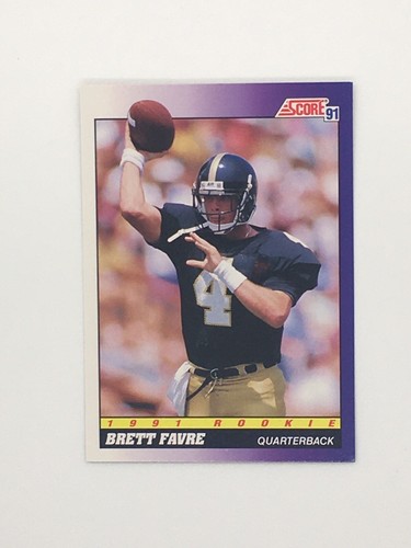 1991 Score #611 Brett Favre RC Atlanta Falcons NFL Rookie Card Football ...