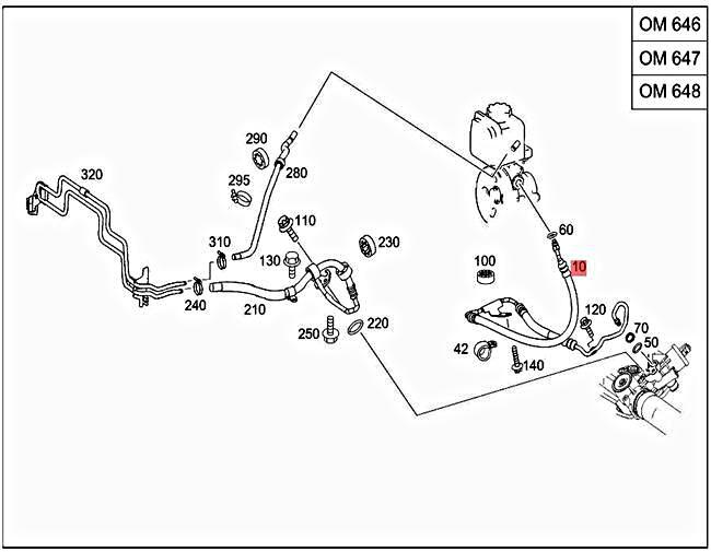 Genuine MERCEDES S211 W211 E-CLASS Estate T-Model Hose 2114660881 | eBay