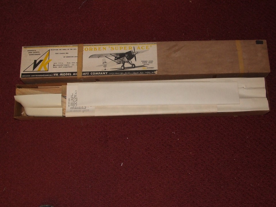 NIB VK CORBEN SUPER ACE BALSA MODEL AIRPLANE KIT *OUT OF PRODUCTION* | eBay