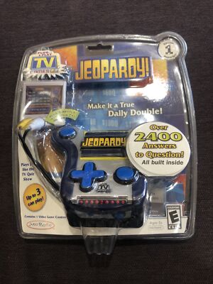 New Sealed Jeopardy Plug and Play Electronic TV Game Rated E Quiz Video ...